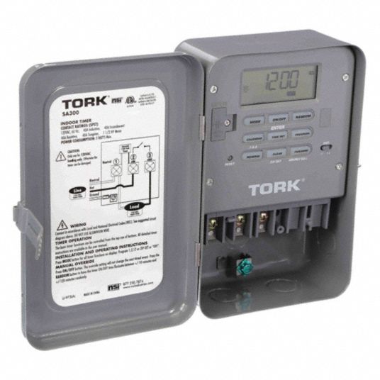 TORK, Astronomic, SPST, Electronic Timer - 2YMV9|SA300 - Grainger