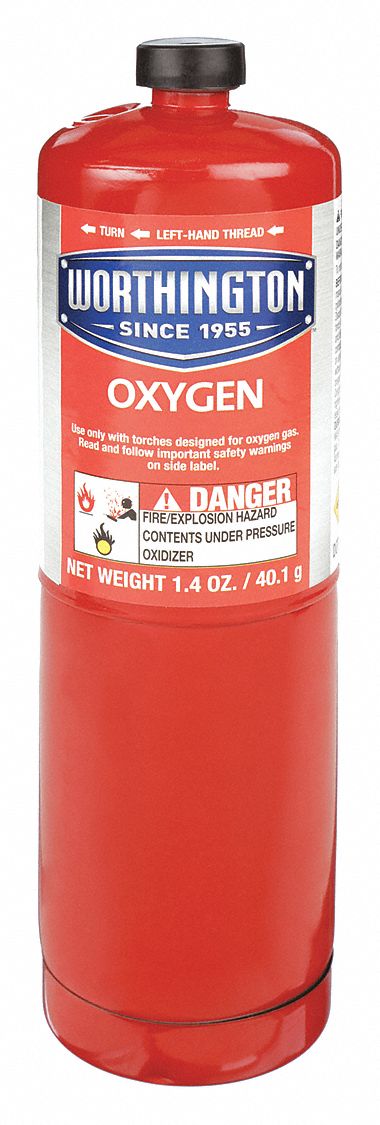 BERNZOMATIC, Oxygen, 1.4 oz, Fuel Cylinder - 2YMW5|333666 - Grainger