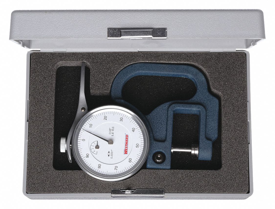 Dial Thickness Gage, Throat Depth 1.18 in, Long Form Calibration ...