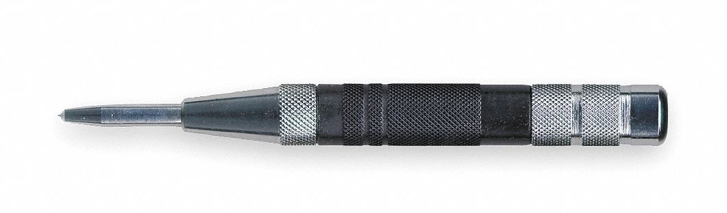 Round, 5/8 in Shank Dia, Automatic Center Punch - 2YNF2|2YNF2 - Grainger