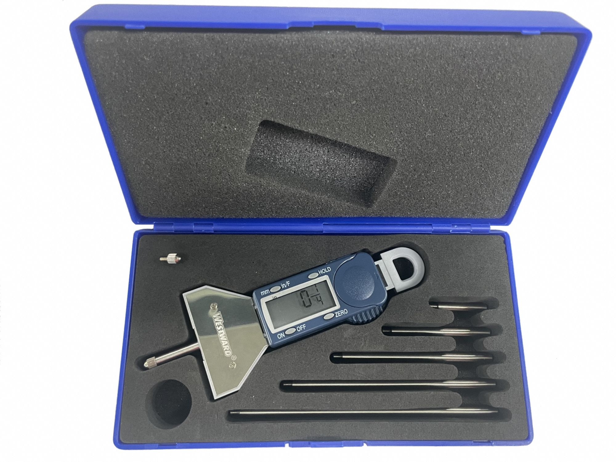 WESTWARD, 0 in to 6 in /0 mm to 150 mm, +/-0.02 mm Accuracy, Rod-Style ...