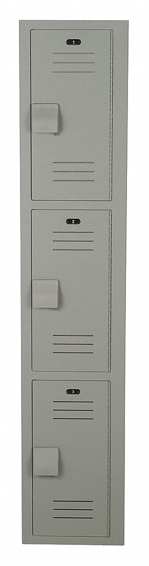 BRADLEY, 15 in x 18 in x 72 in, Louvered, Wardrobe Locker - 2YY46 ...