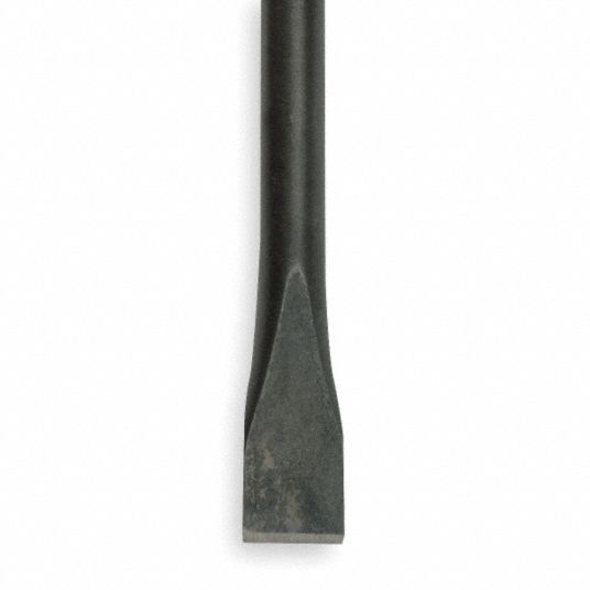 Flat Rivet Chisel, 0.401" Shank Size, 18" Overall Length, Alloy Steel ...