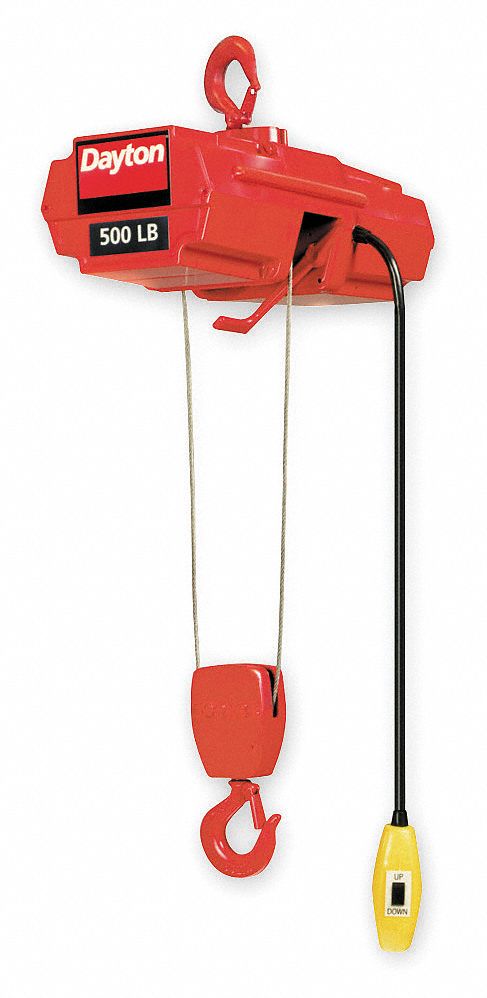 COFFING Hoist, Wire Rope, 500 Lb - 2Z668|2Z668 - Grainger