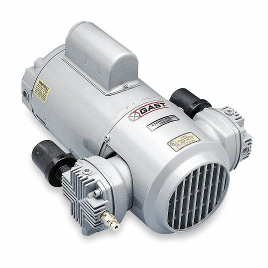 GAST, 0.5 hp, 1 Phase, Piston Air Compressor - 2Z869|4HCC-40-M450X ...