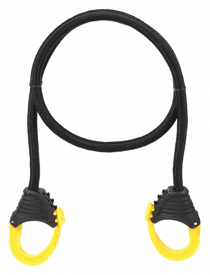 MASTER LOCK Cable Tensor, Negro, Polypropylene, Locking Hook, Longitud 32", Polipropileno ...
