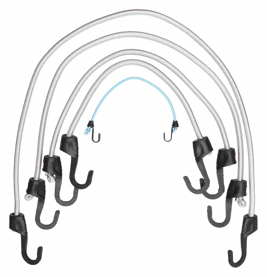 J-Hook, 2 5/8 in Hook Lg, Bungee Cord Assortment - 2ZB13|3041DAT - Grainger