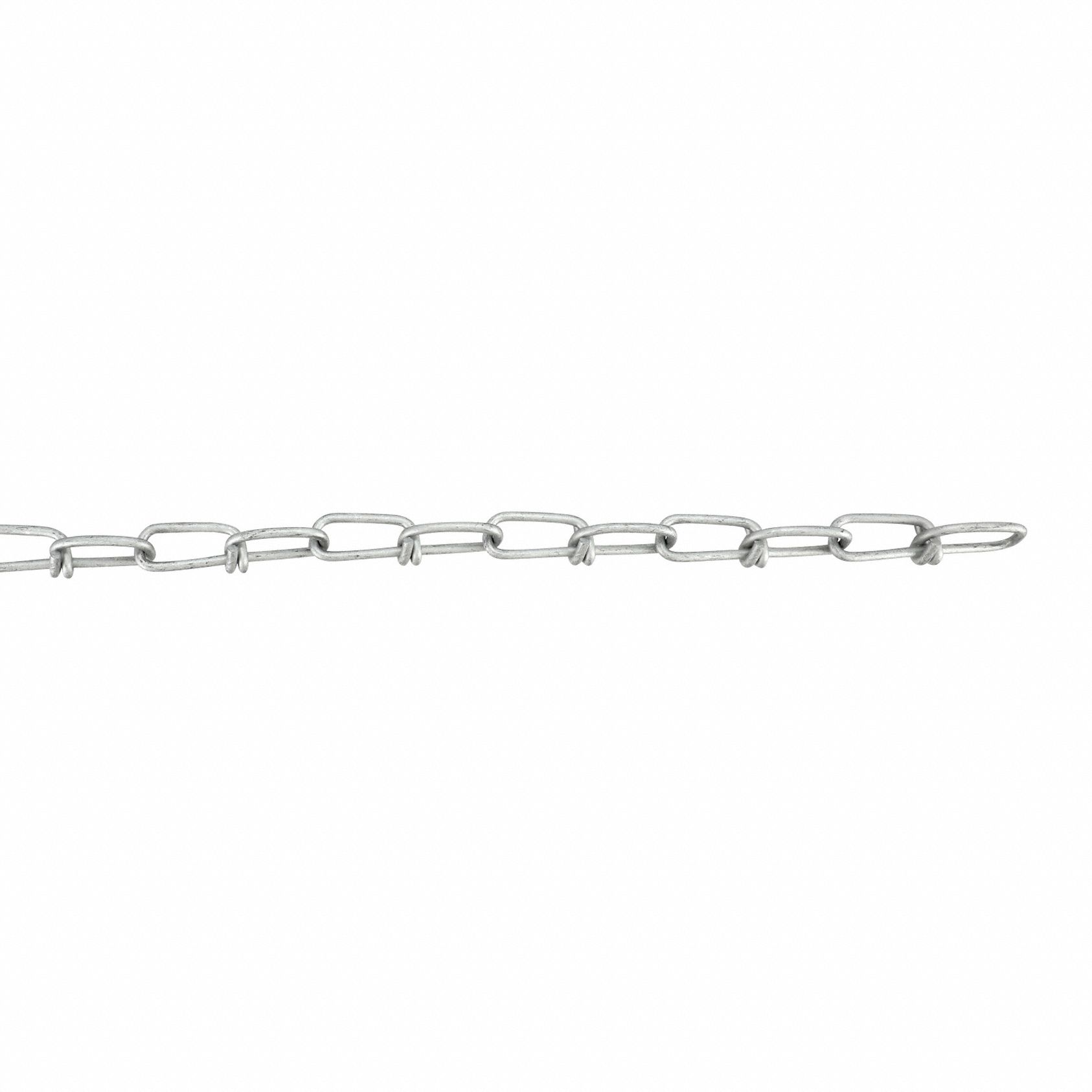 Steel, 255 lb Working Load Limit, Double Loop Chain - 2ZDJ4|2ZDJ4 ...