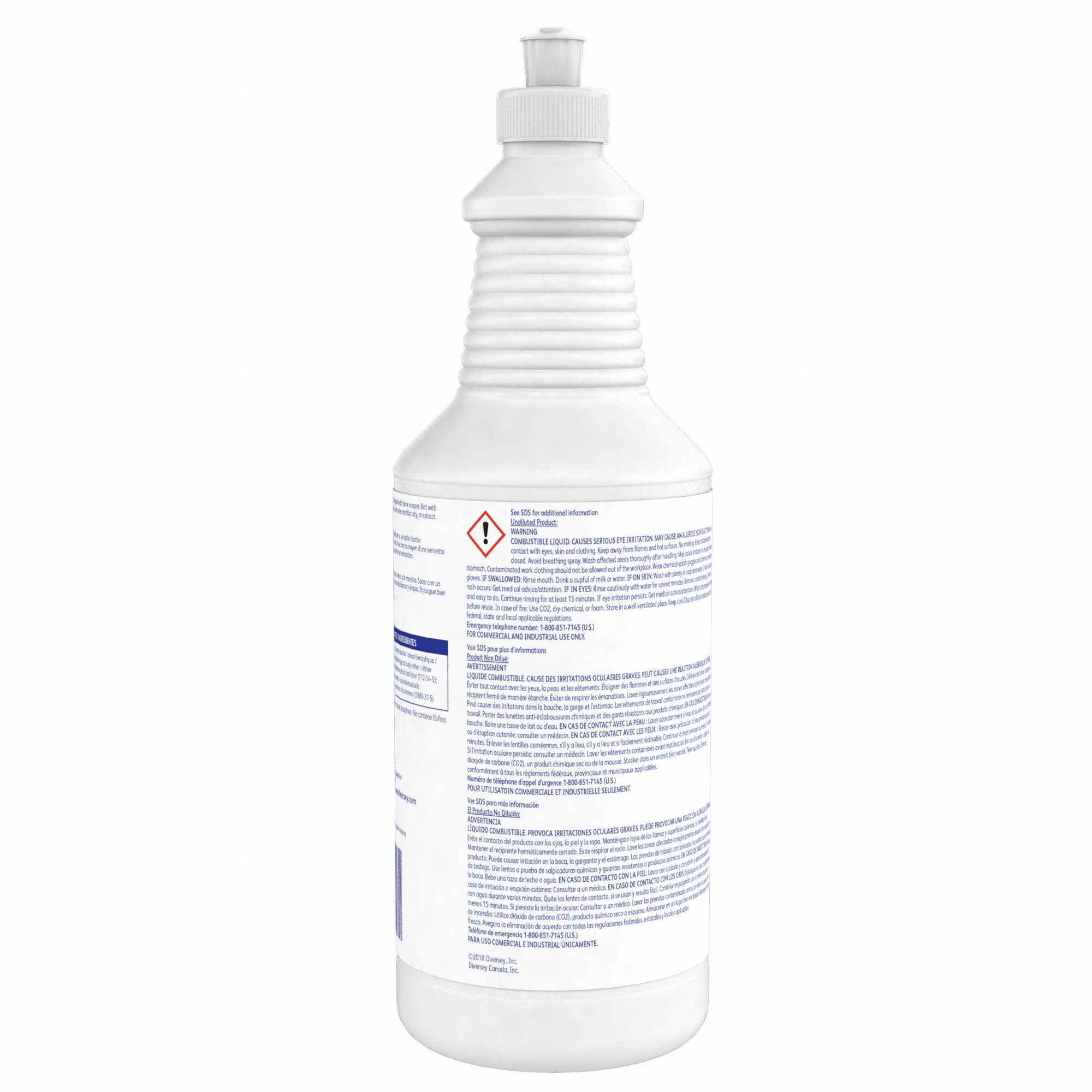DIVERSEY Carpet Spotter: Bottle, 32 oz Container Size, Ready to Use ...