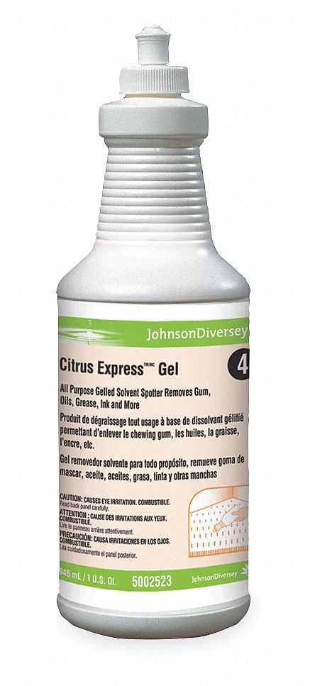 DIVERSEY Carpet Spotter: Bottle, 32 oz Container Size, Ready to Use ...