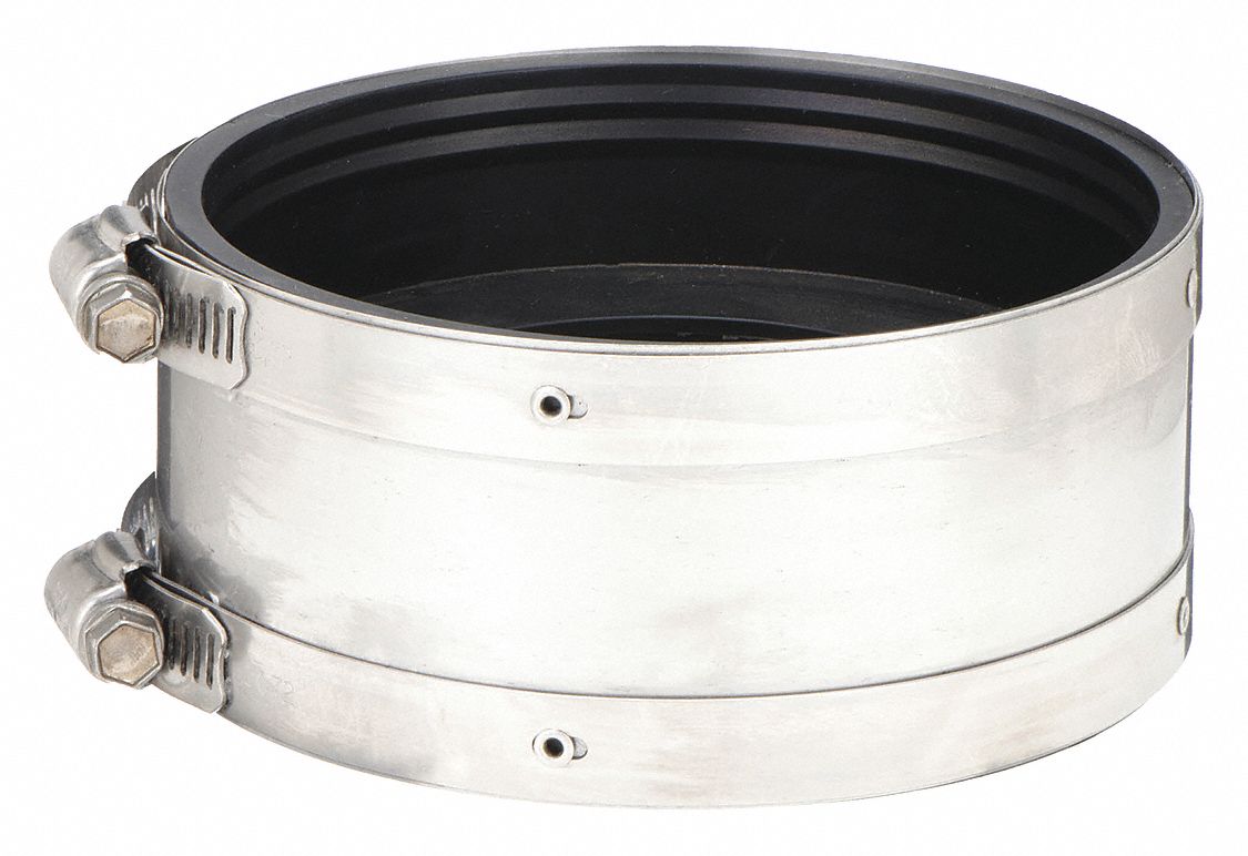 Neoprene, For 3 in_4 in Pipe, Shielded Transition Coupling - 3HDD5|3000 ...