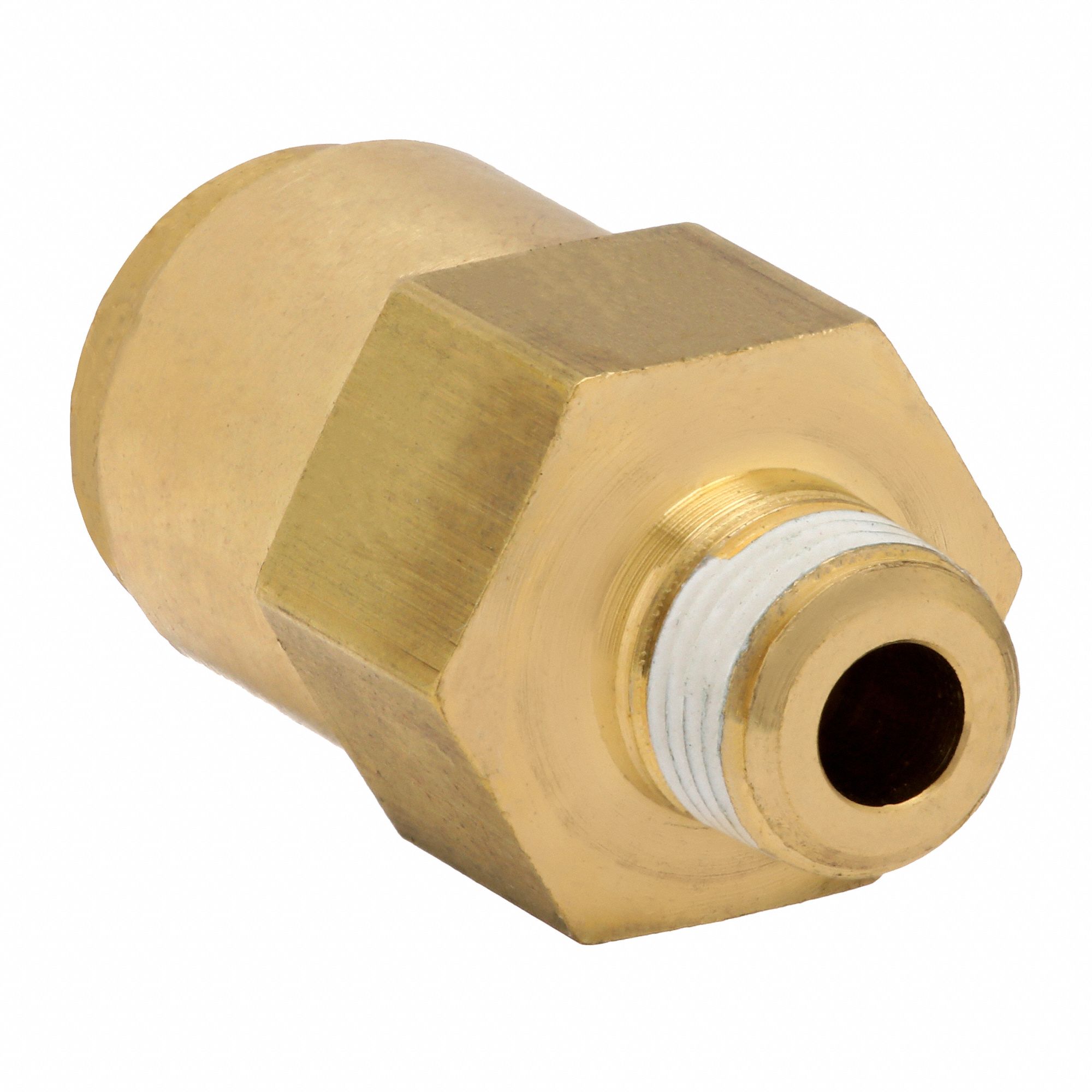 5/8 in OD x 3/8 in Pipe Fitting Size, Push-to-Connect x NPTF, Push-Fit ...