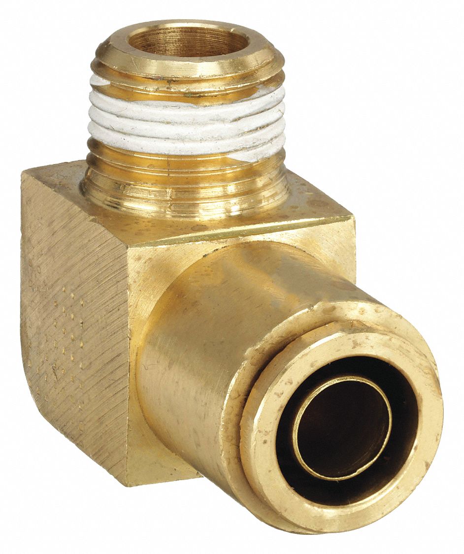 5/8 in OD x 1/2 in Pipe Fitting Size, Push-to-Connect x NPTF, Push-Fit ...