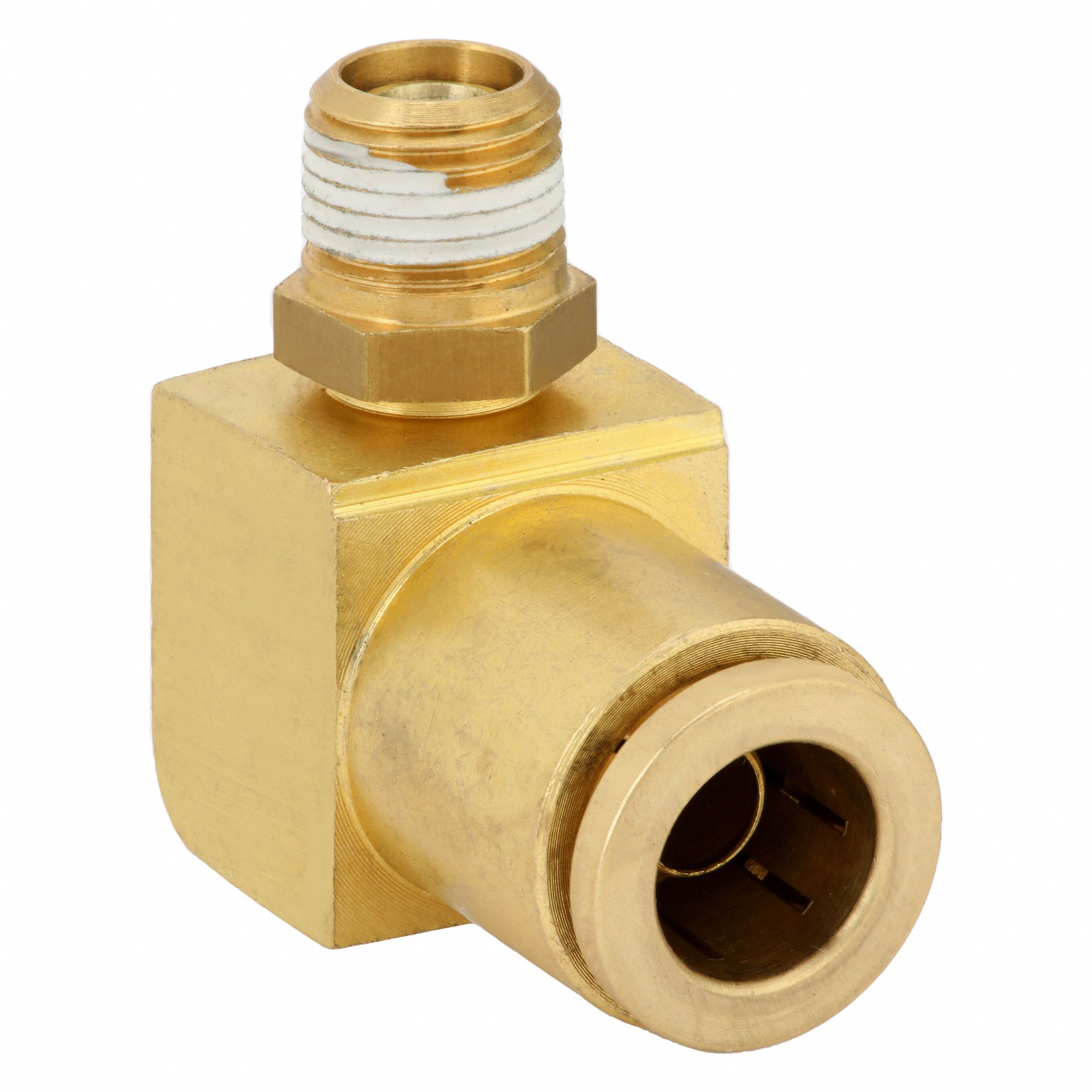 1/2 in OD x 1/4 in Pipe Fitting Size, Push-to-Connect x NPTF, Push-Fit ...