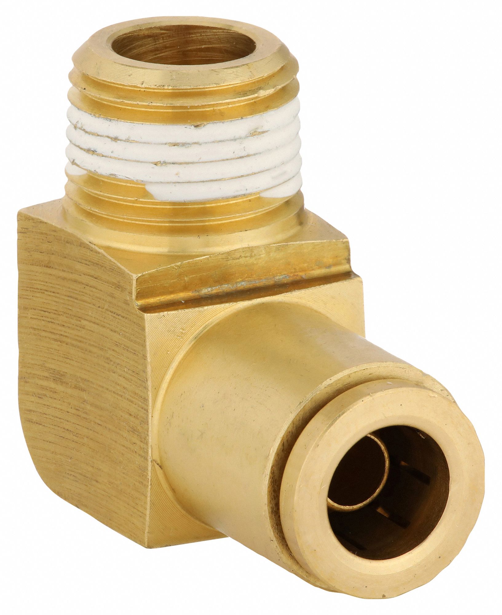 1/2 in OD x 1/2 in Pipe Fitting Size, Push-to-Connect x NPTF, Push-Fit ...