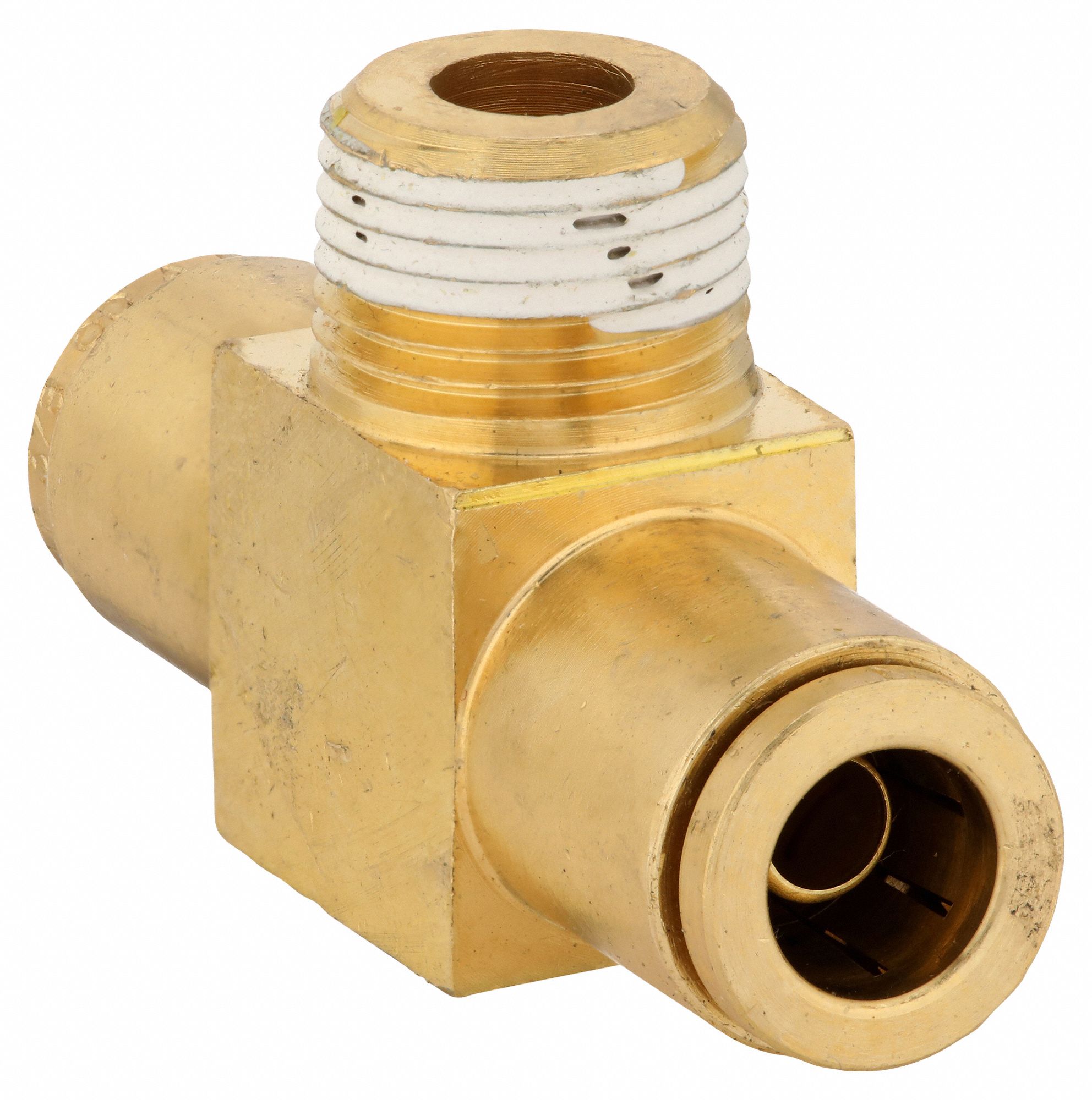 1/4 in OD x 1/4 in OD x 1/4 in Pipe Fitting Size, Brass, Push-Fit Tee Fitting - 2ZKW6|1872X4X4 ...