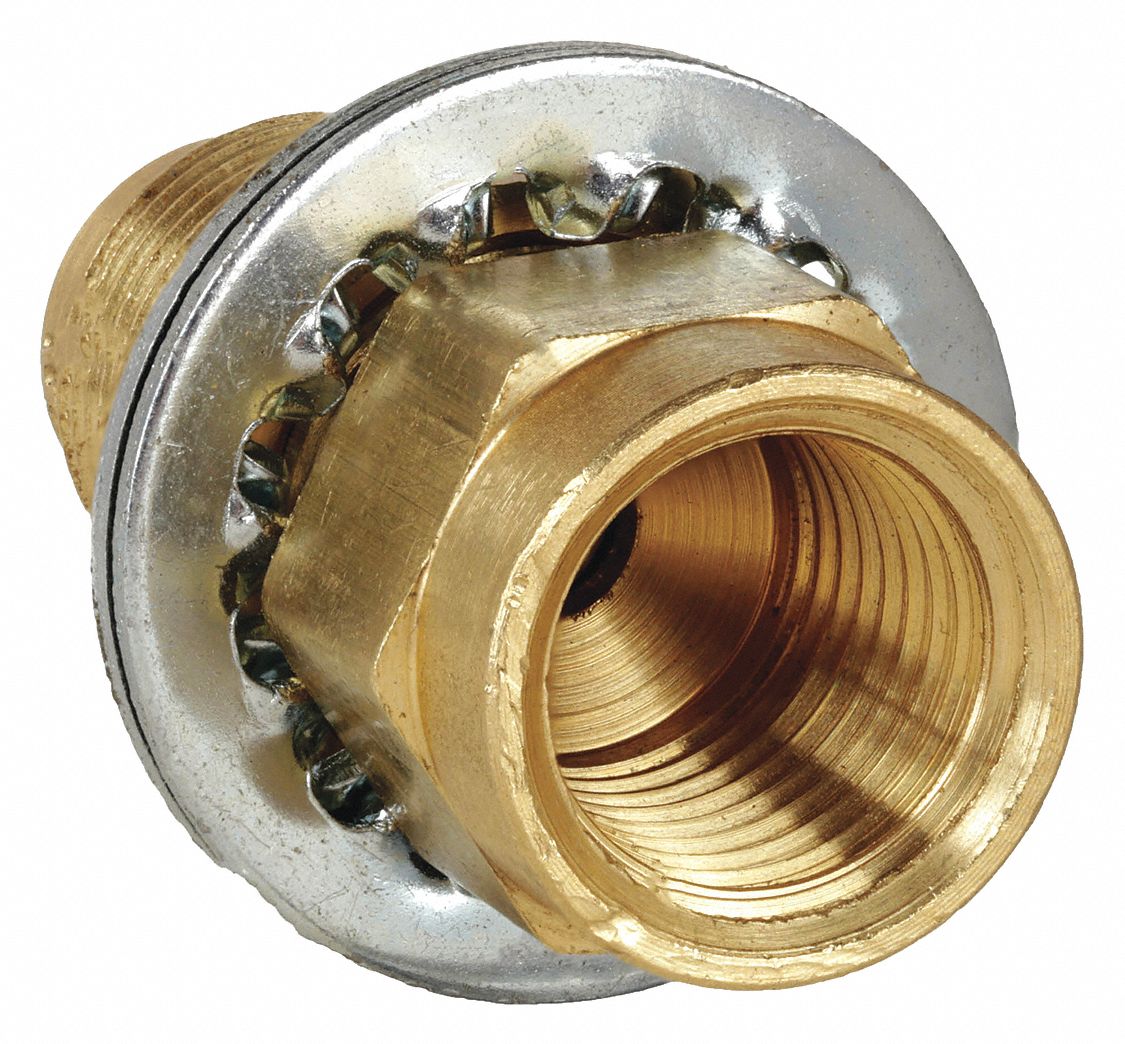 1/4 in OD x 1/4 in Pipe Fitting Size, Push-to-Connect x NPTF, Push-Fit ...