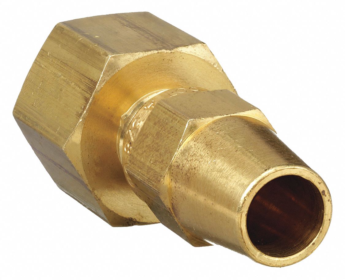 WEATHERHEAD, 3/8 in OD x 3/8 in Pipe Fitting Size, Compression x FNPTF ...