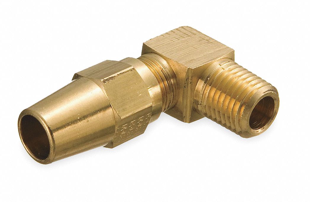 EATON WEATHERHEAD MALE ELBOW,1/4-18,3/8 IN TUBE SZ - Compression Tube ...