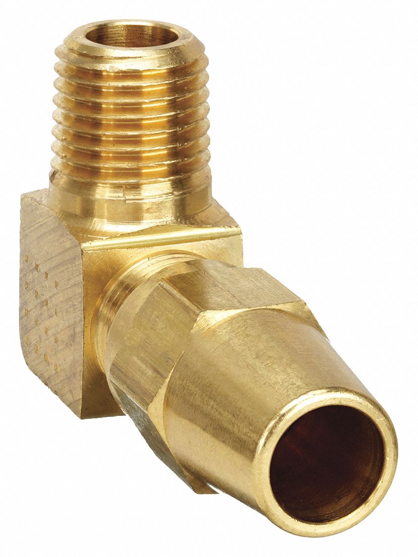 WEATHERHEAD, 3/8 in OD x 1/4 in Pipe Fitting Size, Compression x NPTF ...