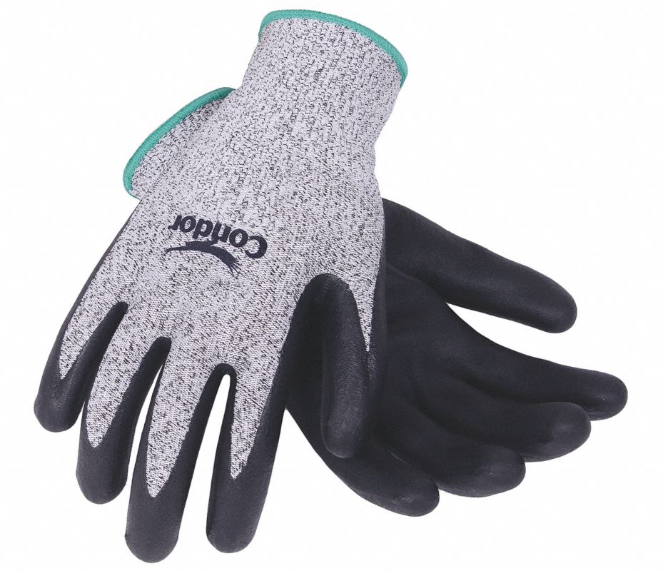 CONDOR Guantes Resistentes a Cortes Negro/Gris XG - Guantes y Mitones ...