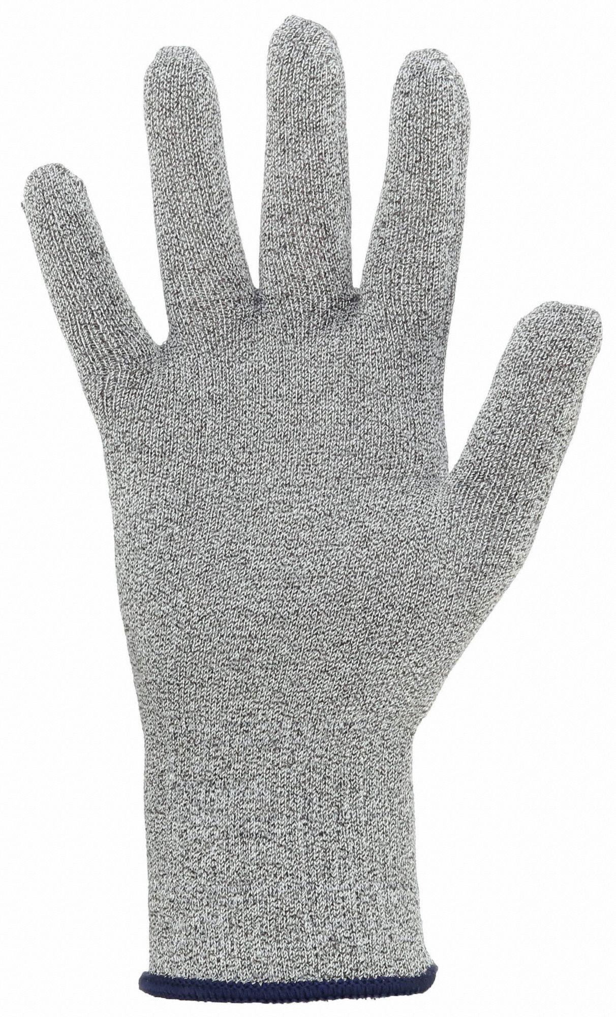 SHOWA Coated Glove: XL ( 10 ), ANSI Cut Level A4, Uncoated, Uncoated, HPPE ( 13 ga ), Gray ...