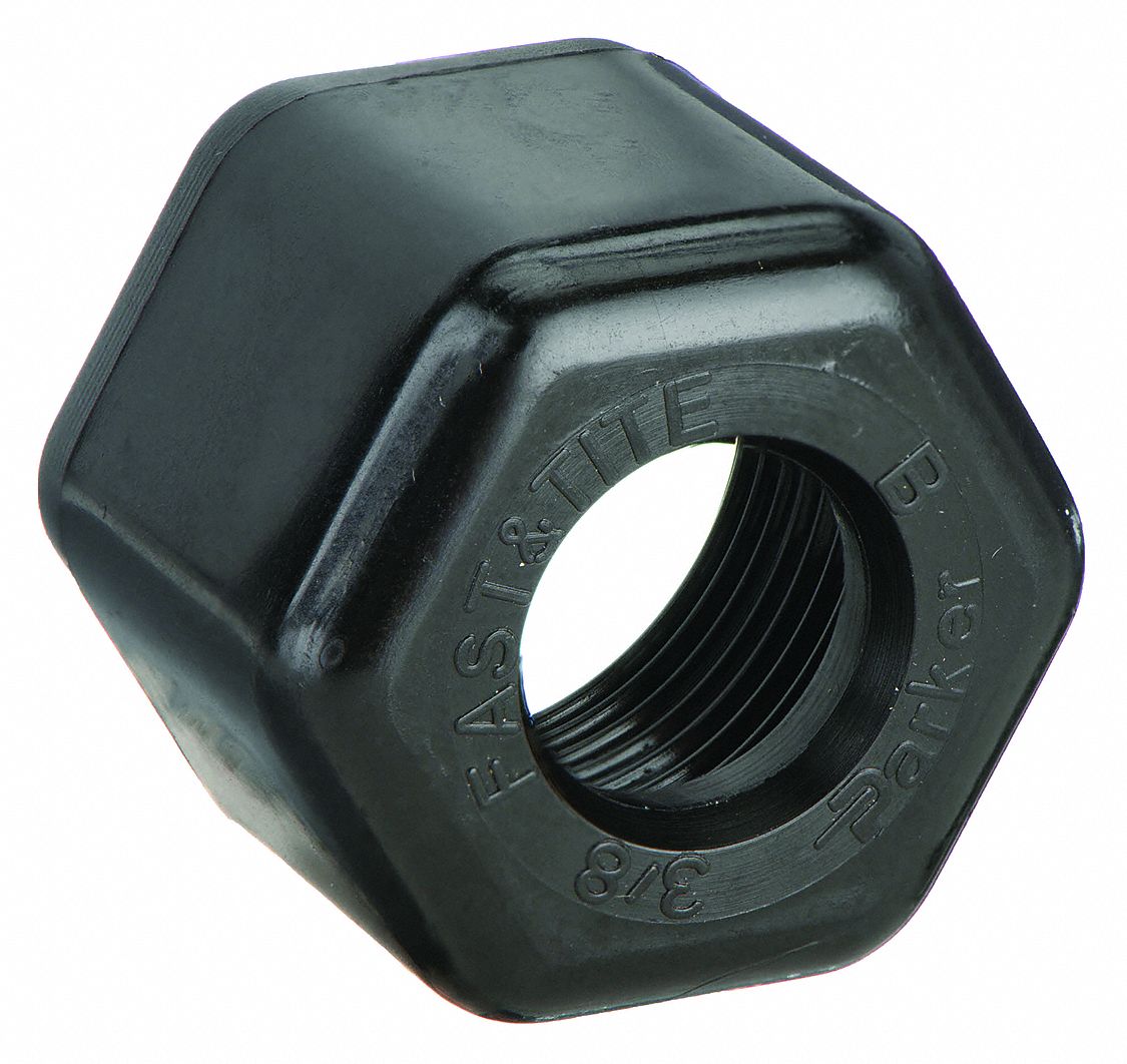 PARKER, 5/8 in OD Size, Compression, Compression Fitting Nut - 2ZRW8 ...