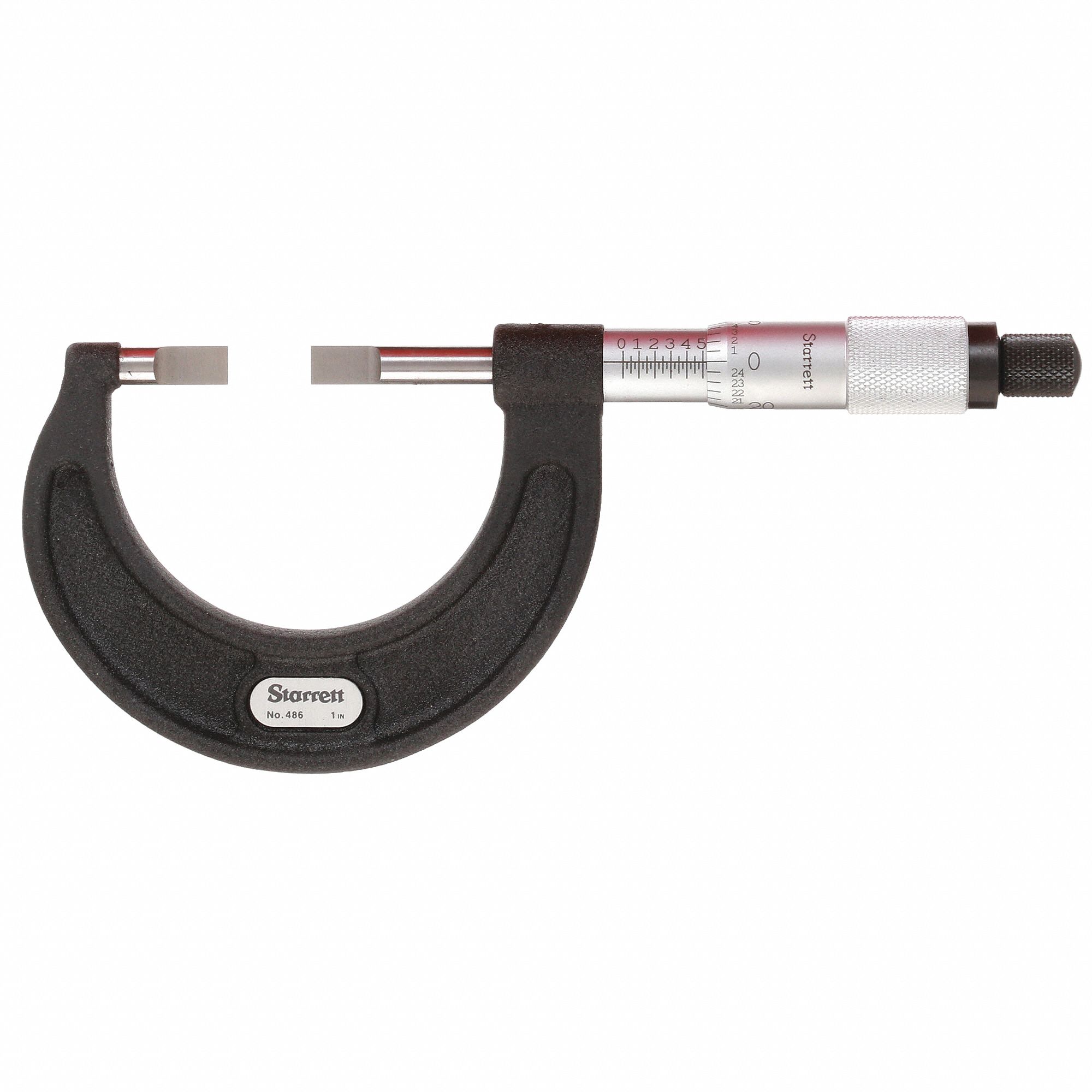 STARRETT, 0 in to 1 in, Mechanical, Mechanical Blade Micrometer - 2ZTY5 ...