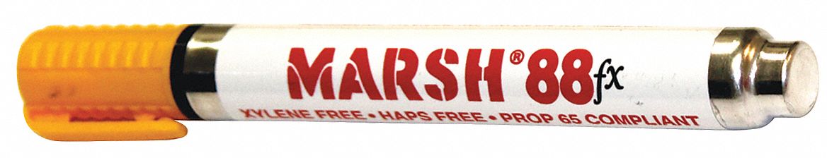 Permanent Industrial Marker, Ink-Based, Yellows Color Family, Medium ...