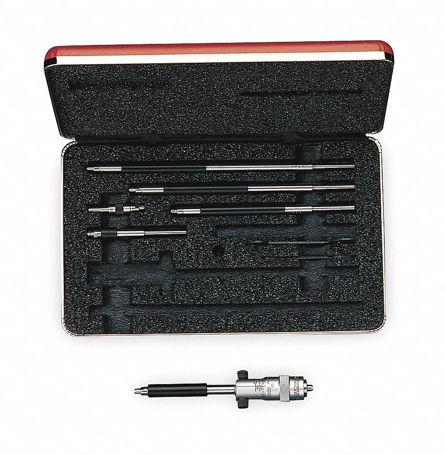 STARRETT Mechanical Solid-Rod Inside Micrometer: 2 in to 12 in Range ...