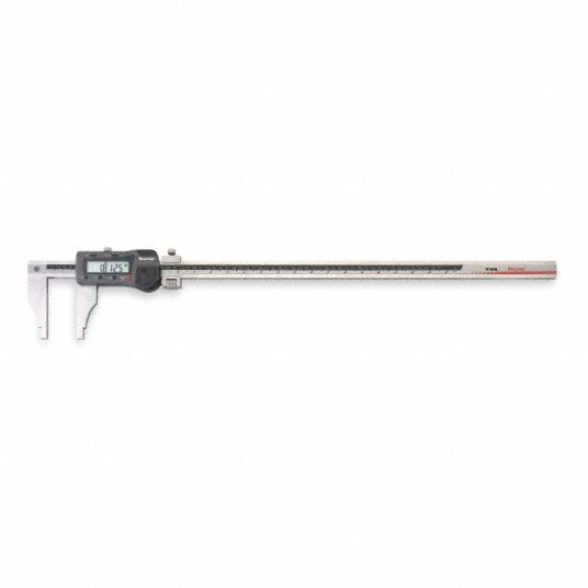 STARRETT Long Range Digital Caliper, Range 0 in to 24 in, 0 mm to 600 ...
