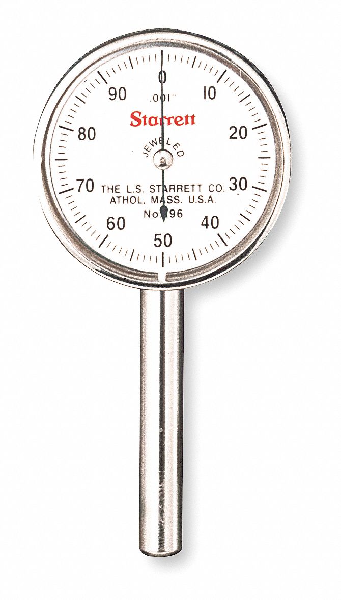 STARRETT Dial Test Indicator, Vert, 0 to 0.200 In - 2ZUJ5|196B1 - Grainger STARRETT Dial Test Indicator, Vert, 0 to 0.200 In - 2ZUJ5|196B1 - Grainger