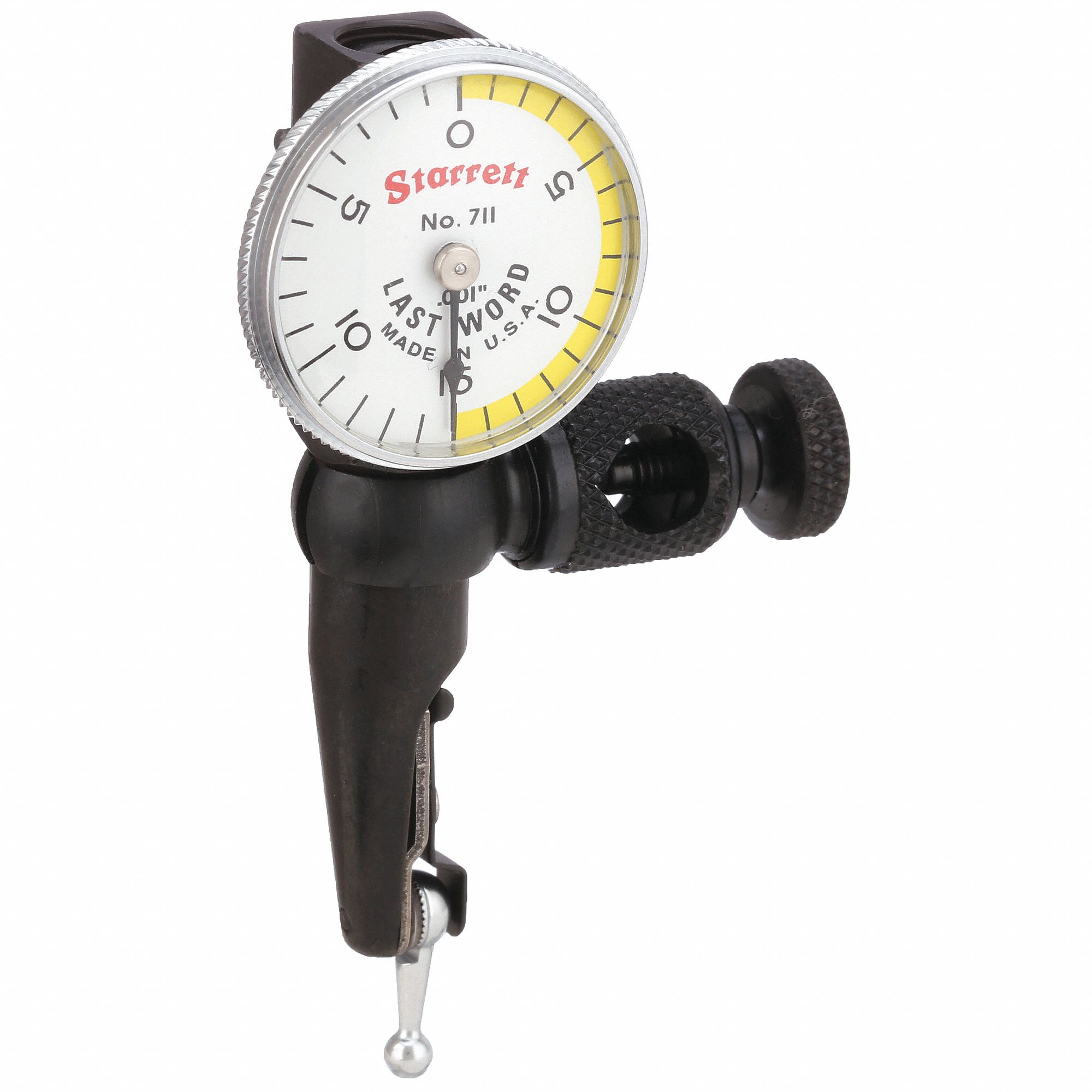 STARRETT, 0 in to 0.03 in, Swivel Head, Swivel-Head Dial Test Indicator ...
