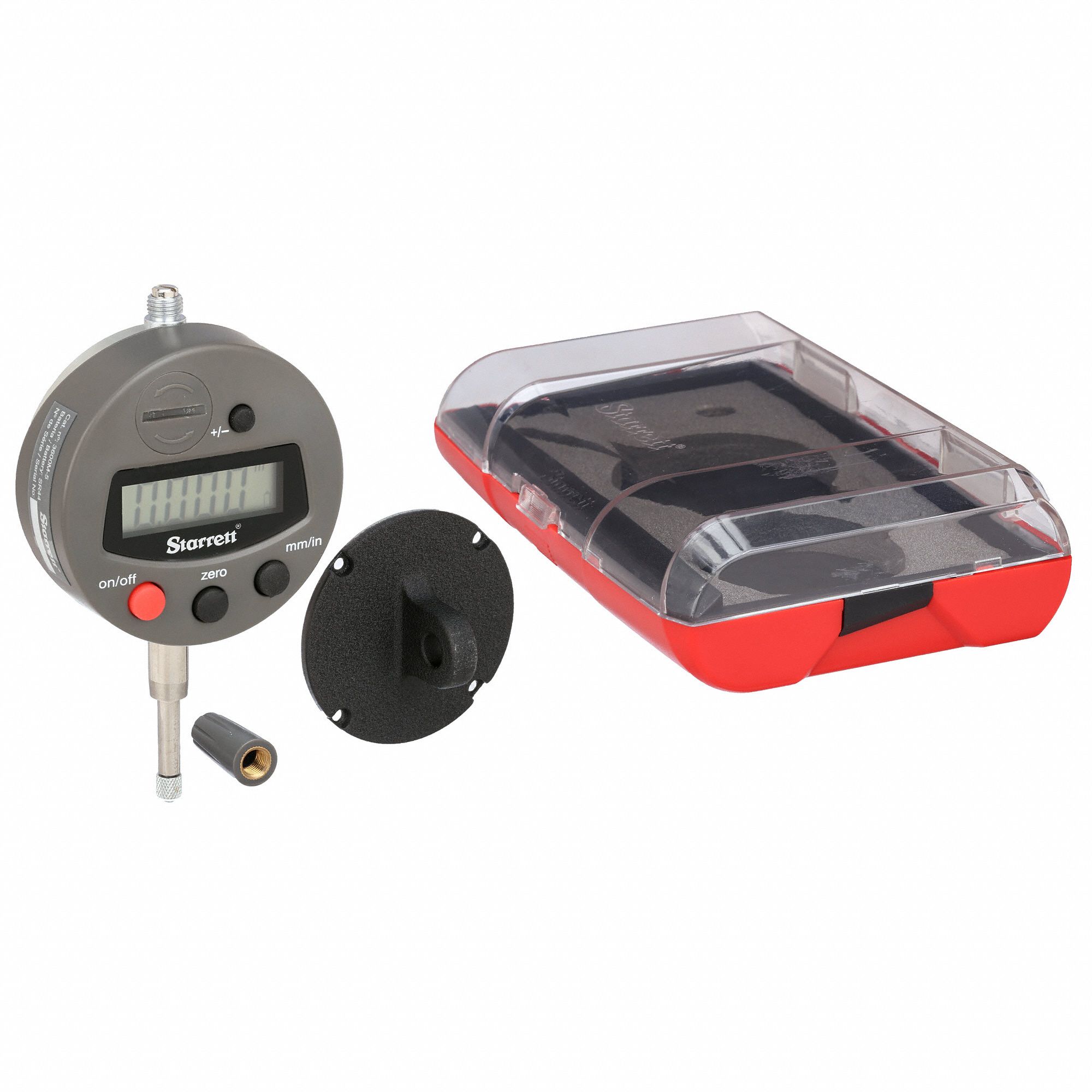 STARRETT Electronic Digital Indicator, Series 3600 Series, Range 0.500 ...