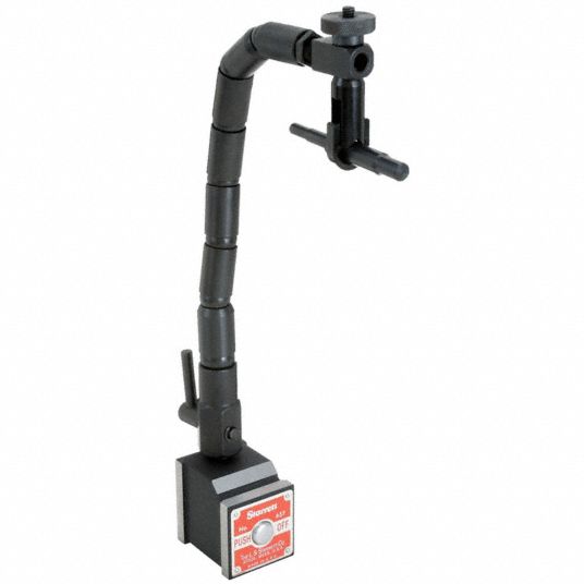 STARRETT, Magnetic-Base Indicator Holder, Flex Arm, Magnetic-Base ...