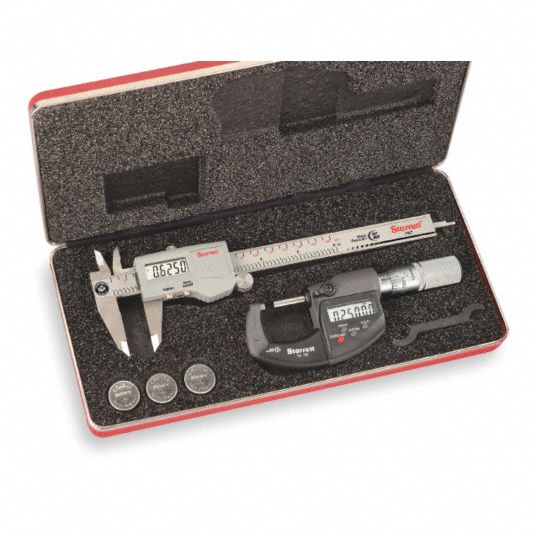 Precision Measuring Tool Kit,2pc, Number of Pieces 2 - Grainger