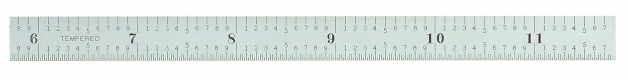 STARRETT Steel Rule, Flexible, 12 In, 5R Grad - 2ZUV1|C305R-12 - Grainger