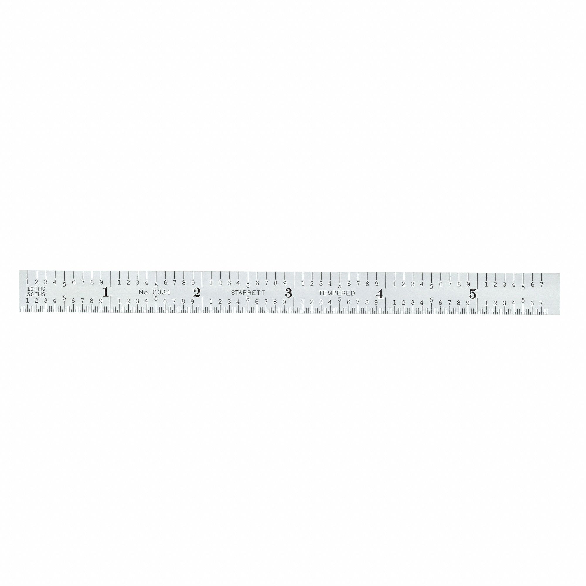 STARRETT, C334-150, 6 in / 150 mm, Steel Rule, Flexible - 2ZUW8|C334 ...