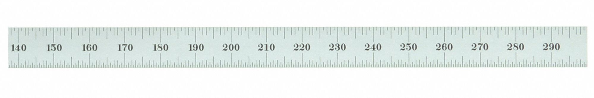 STARRETT Steel Rule, Flexible: 34, 10ths/1/2mm/50ths/mm, 11 3/4 in Lg ...