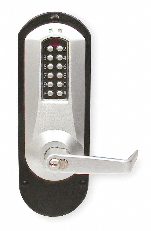 Programmable Lockset, Satin Chrome - Grainger