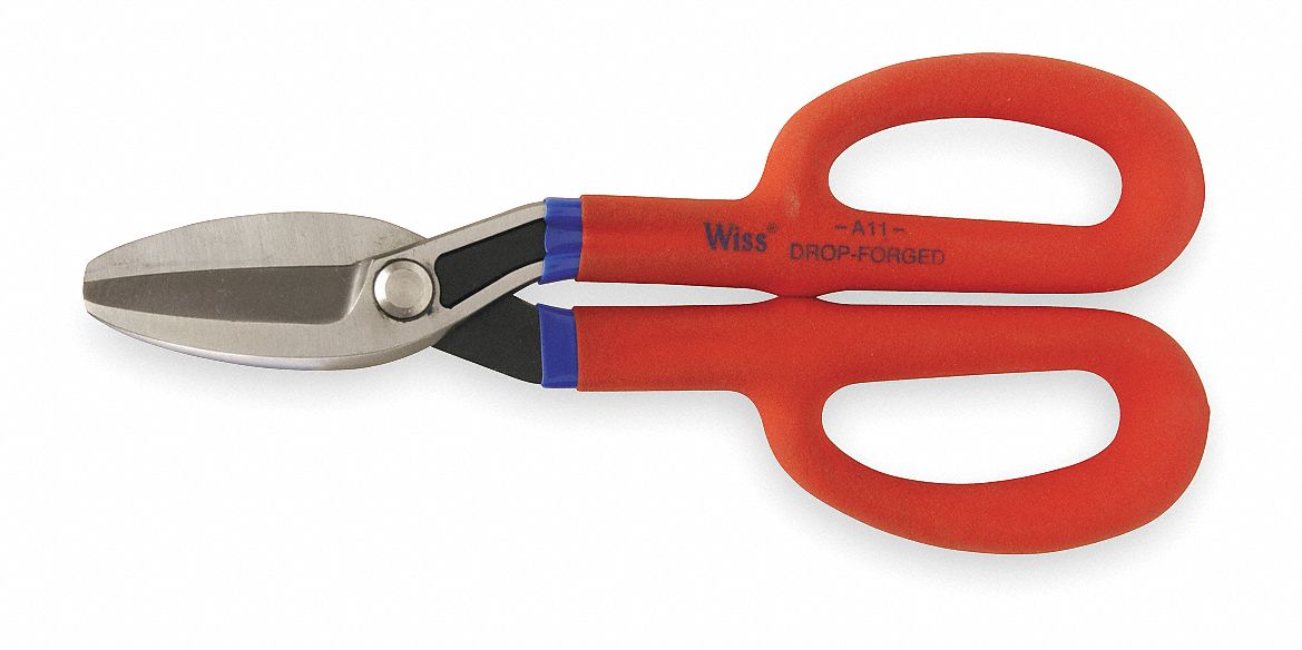 CRESCENT WISS, Straight, 9 3/4 in Overall Lg, Tinners Snip - 2ZV98|A11N ...