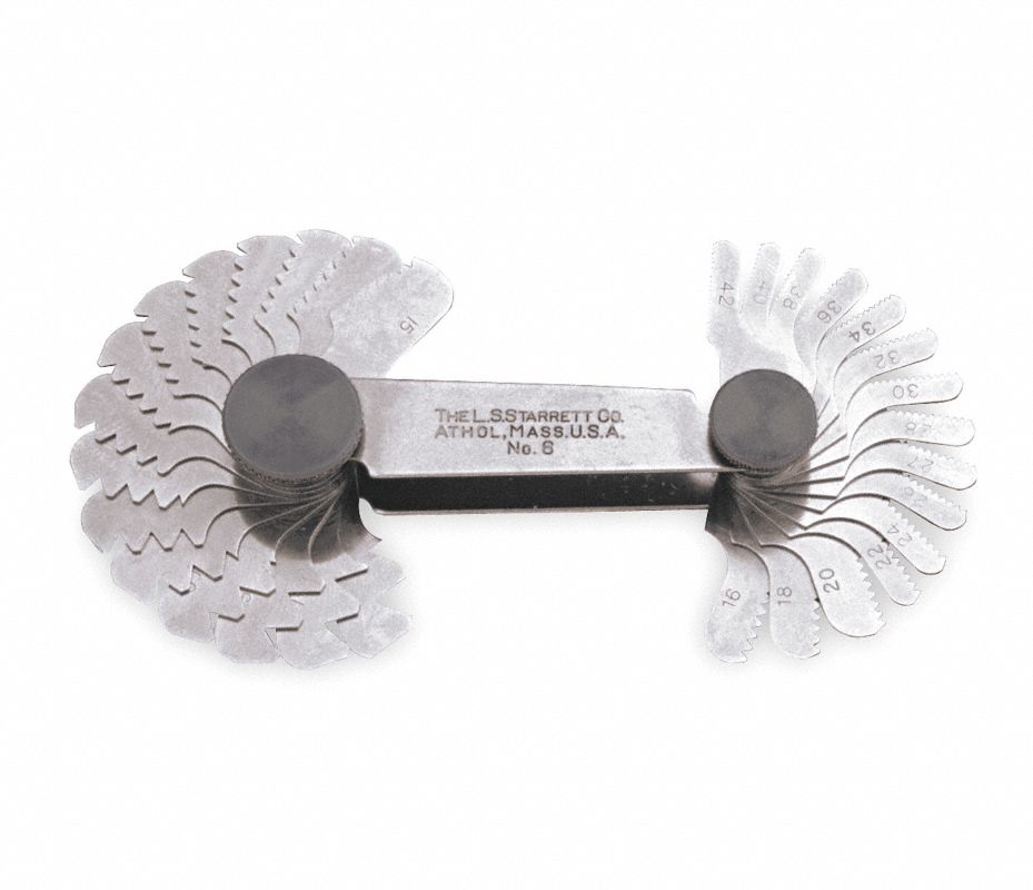 STARRETT Calibrador de Inclinación de Tornillo V , Unificado , Nacional ...