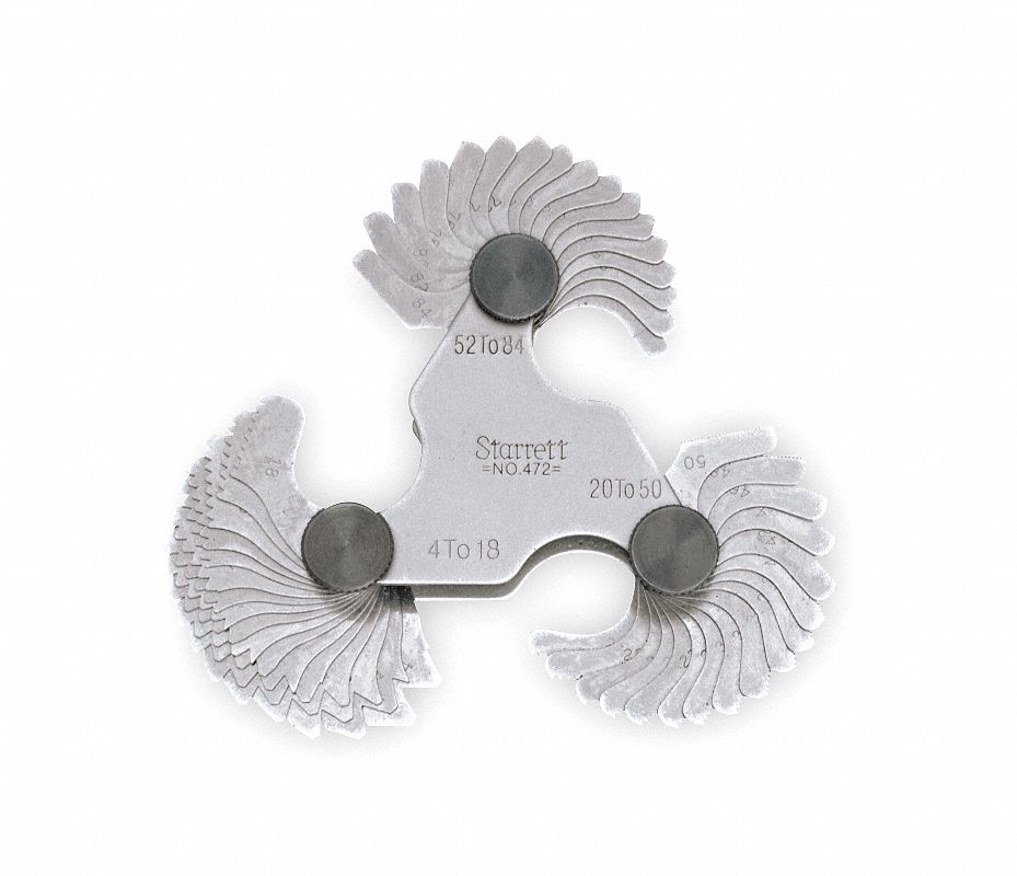 STARRETT Calibrador de Inclinación de Tornillo V , Unificado , Nacional ...