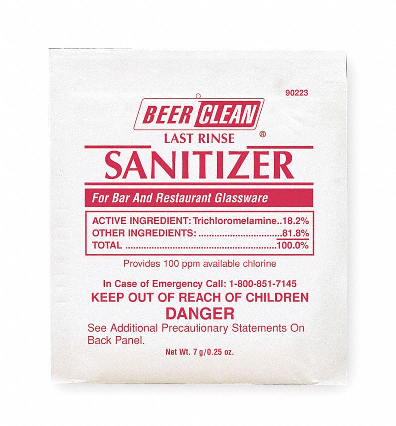 BEER CLEAN, Powder, Packet, Sanitizing Rinse - 2ZWK7|90223 - Grainger