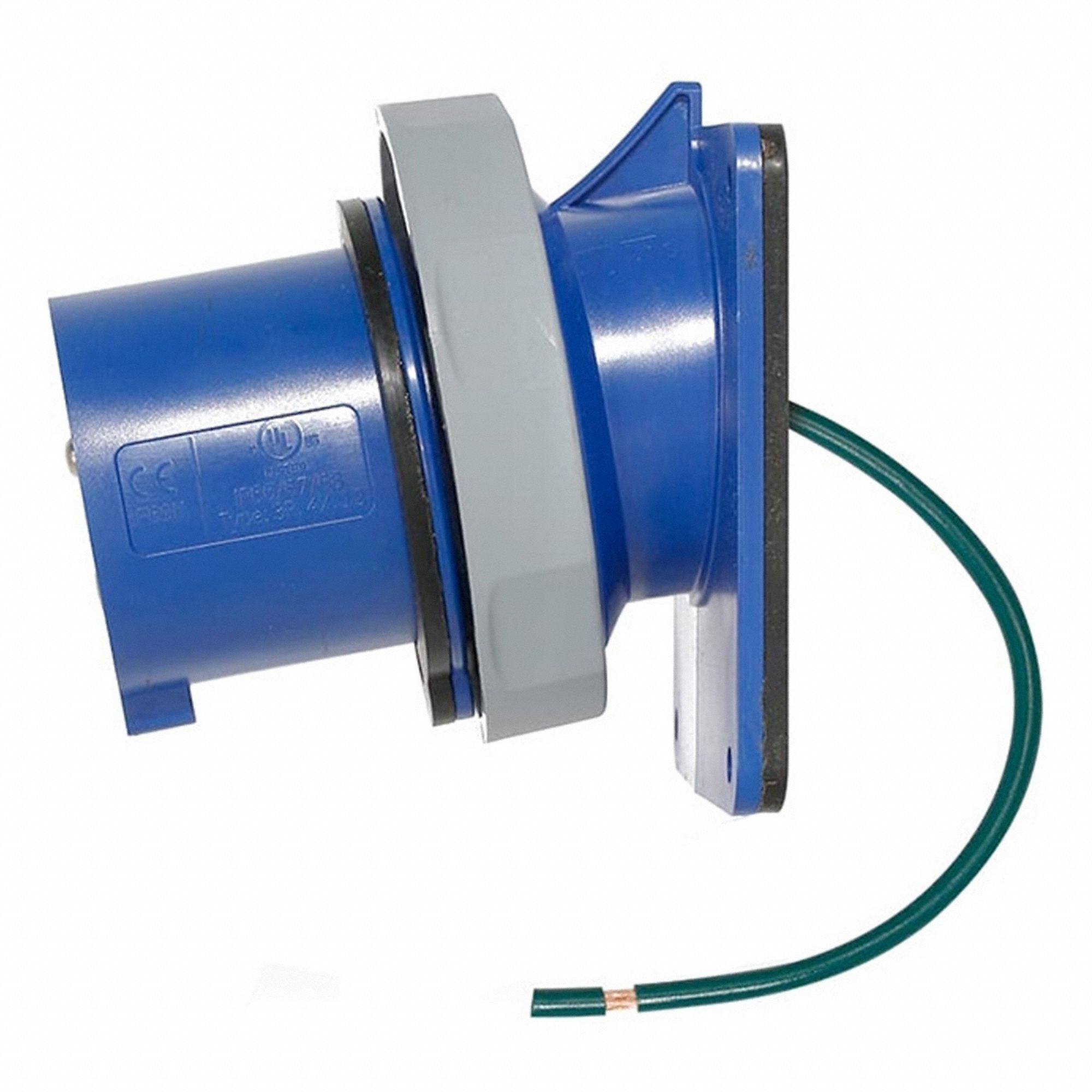 LEV Series Inlet 20A 120/208V Blu - Grainger