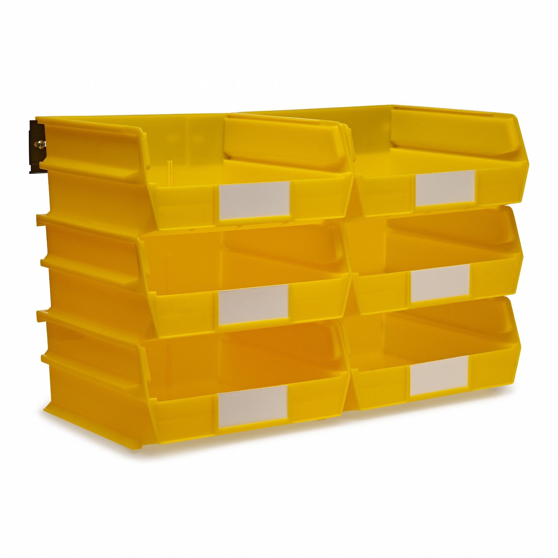 TRITON PRODUCTS, 11 in x 10 7/8 in x 5 in, Yellow, Storage Bin - 840ZD1 ...