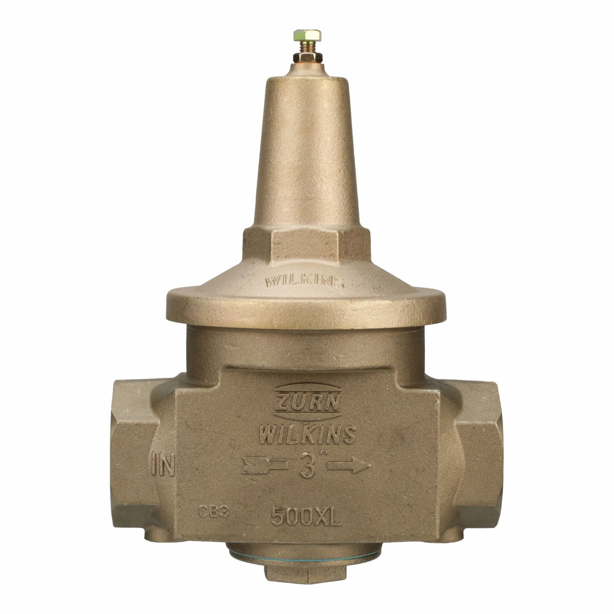 WILKINS, FNPT x FNPT, 3 in Pipe Size, Water Pressure Reducing Valve ...