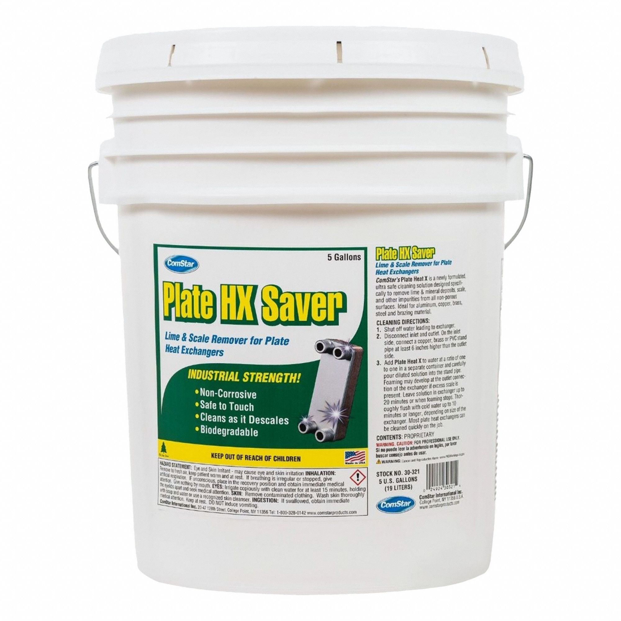 COMSTAR, Plate HX Saver, 5 gal, Scale Remover - 896EK3|30-321 - Grainger