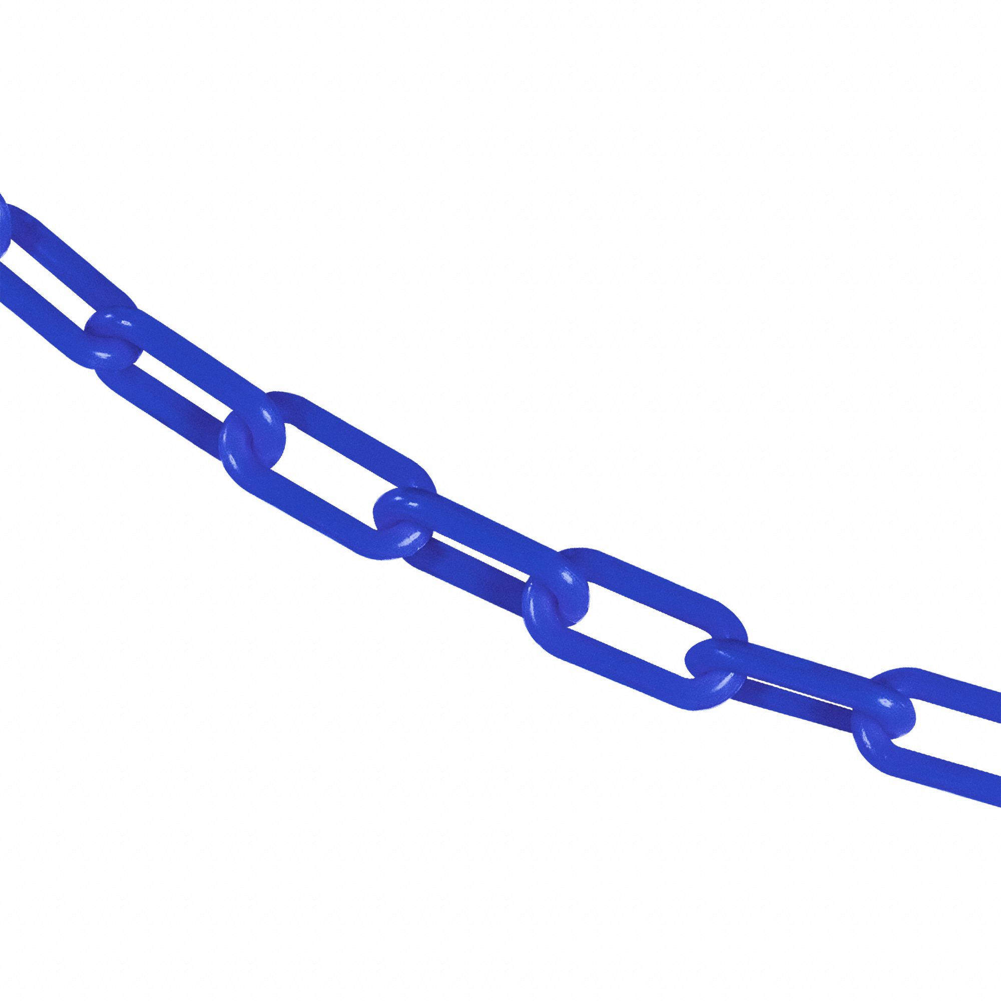 25 ft Lg, Blue, Plastic Chain - 55EC51|30006-25 - Grainger