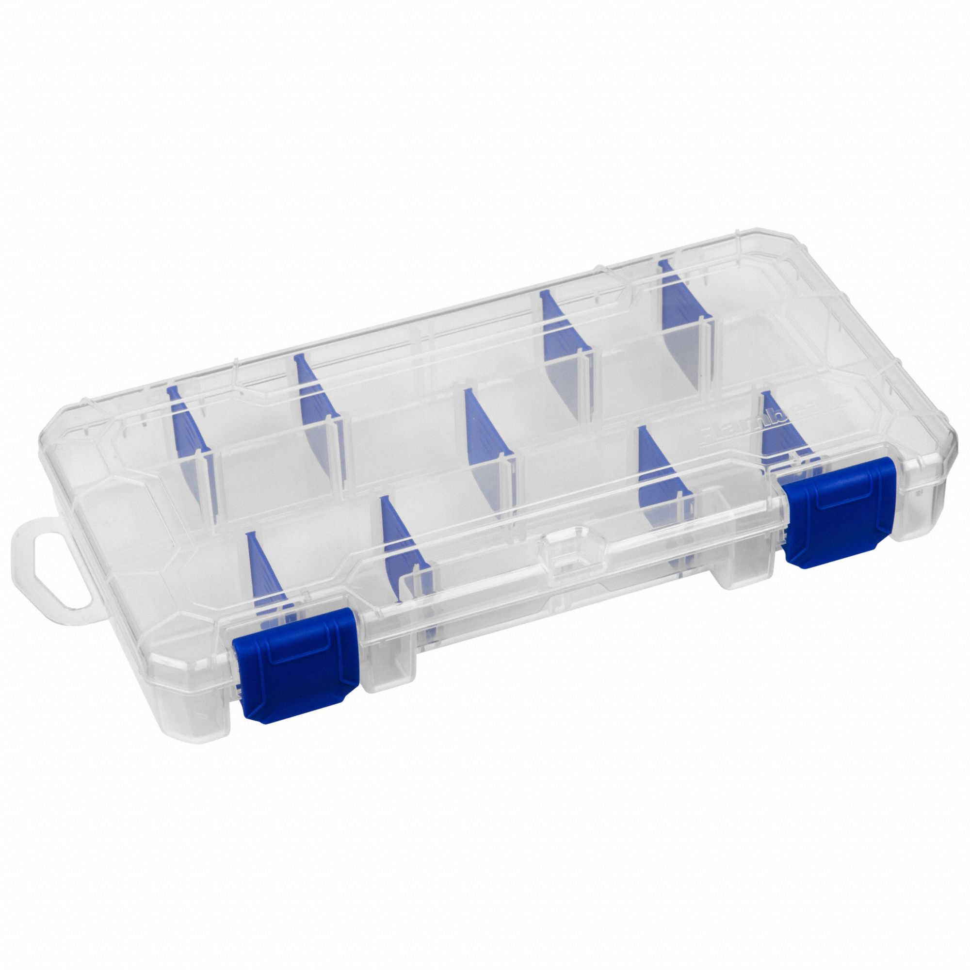 FLAMBEAU, 9 1/8 in x 5 in x 1 1/2 in, Clear, Compartment Box - 1NTH4 ...